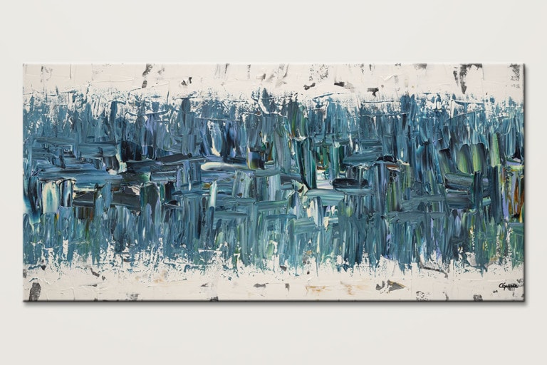 Back Home Abstract Casablanca Blue Nile – Abstract Art Painting