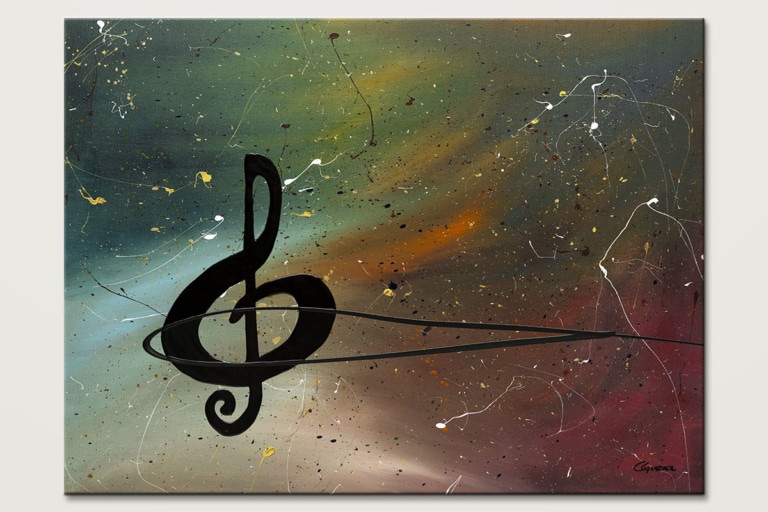 Crescendo – Music Abstract Art Painting