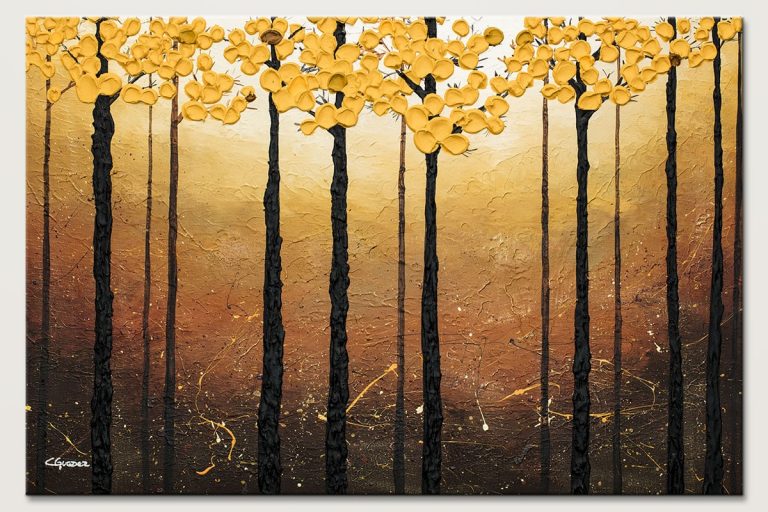 Landscape Painting | Days of Hope | Hand-made Abstract Wall Painiting ...