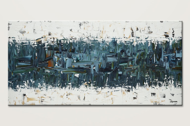 Back Home Abstract Art Casablanca Dynamism – Blue Abstract Wall Art ...