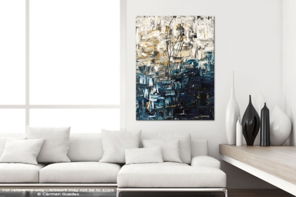 Vertical Modern Abstract Art for Sale Envisioning | Vertical Modern ...