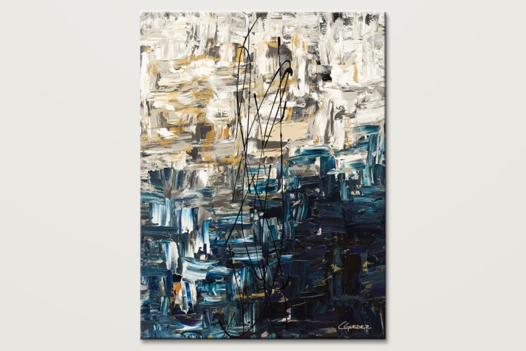 Vertical Modern Abstract Art for Sale Envisioning | Vertical Modern ...