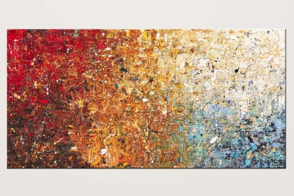 Back Home Abstract Art Expressions Happy Place – Original Colorful ...