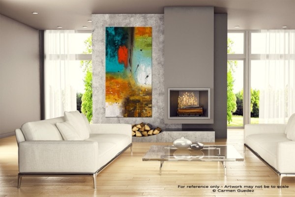 Landmarks – Vertical Abstract Art Painting
