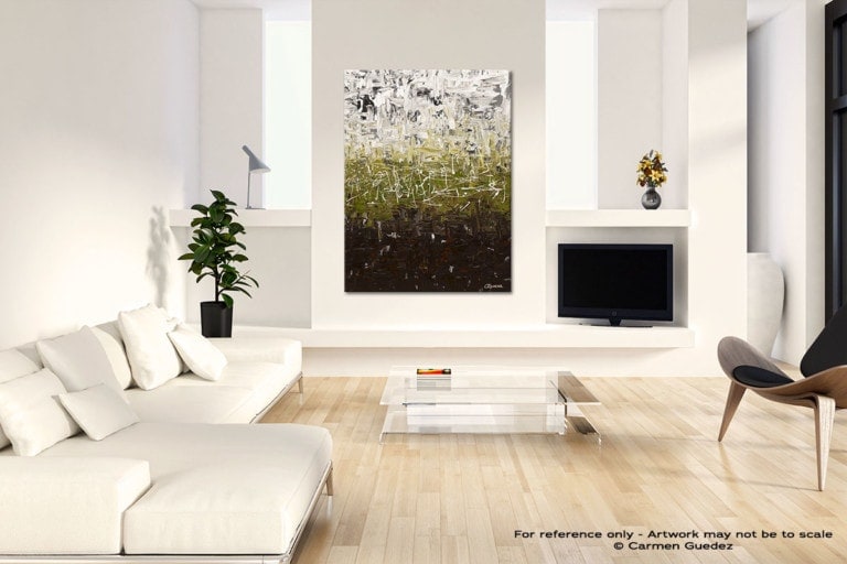 Original Abstract Painting Musing | Canvas Wall Art with Lots of ...